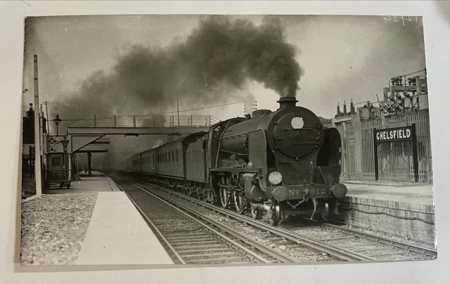 RAILWAY LOCOMOTIVE PHOTOGRAPH - Sr 912 Chelsfield Station F951 £3.50 ...