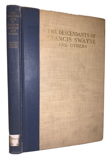 1 DE 150, 1921, 1st, The Descendants De Francis Swayne Et Autres ...
