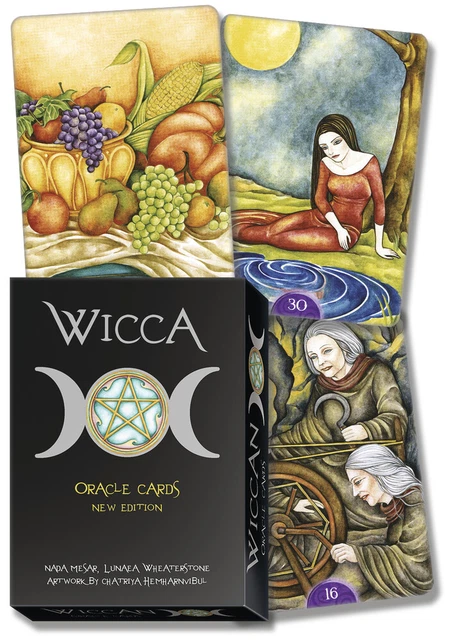WICCA ORACLE DECK & Booklet Card Boxed Set tarot cards pagan wiccan ...