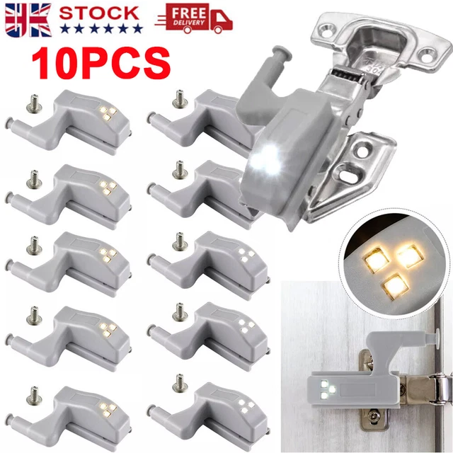 10X LED SMART Sensor Light Kitchen Cabinet Closet Cupboard Wardrobe Hinge Lights £8.69 - PicClick UK