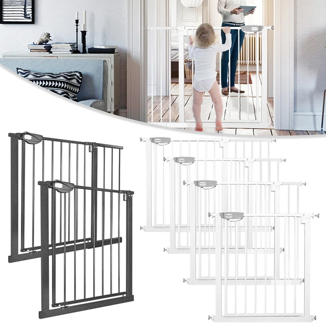 TÜRSCHUTZGITTER TREPPENSCHUTZGITTER KINDER Absperrgitter ohne Bohren Auto-Close# EUR 32,49 ...