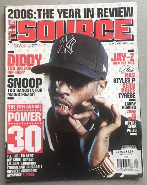 THE SOURCE MAGAZINE #206, Diddy, Snoop, Jay-Z, Nas, Styles P, Tyrese ...