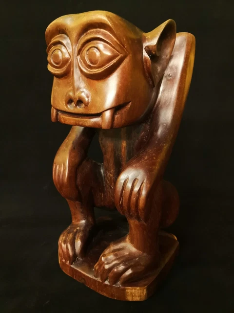 MAH MERI WOOD Carving - Sculpture - Moyang Siamang (Gibbon Spirit ...
