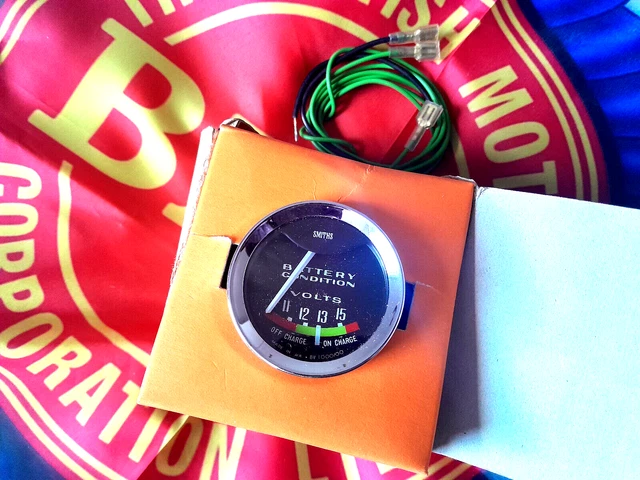 CLASSIC MINI COOPER S Mk1 Genuine Smiths Battery Conditon Gauge Rare ...