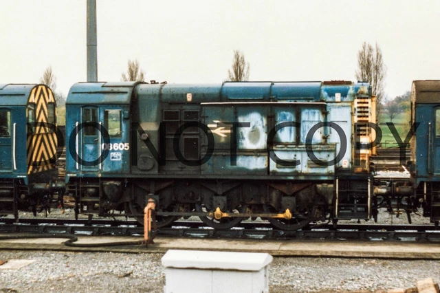 UK DIESEL TRAIN Railway Photograph Of Class 08 08605 Loco. Rm08-193 £1. ...