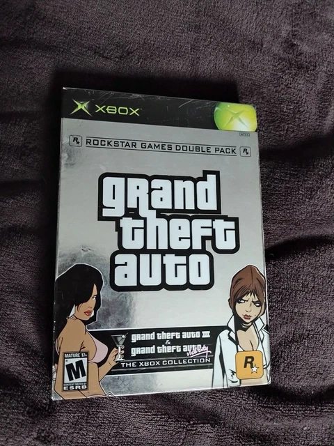 GRAND THEFT AUTO GTA 3 III and Vice City original Xbox Double Pack ...