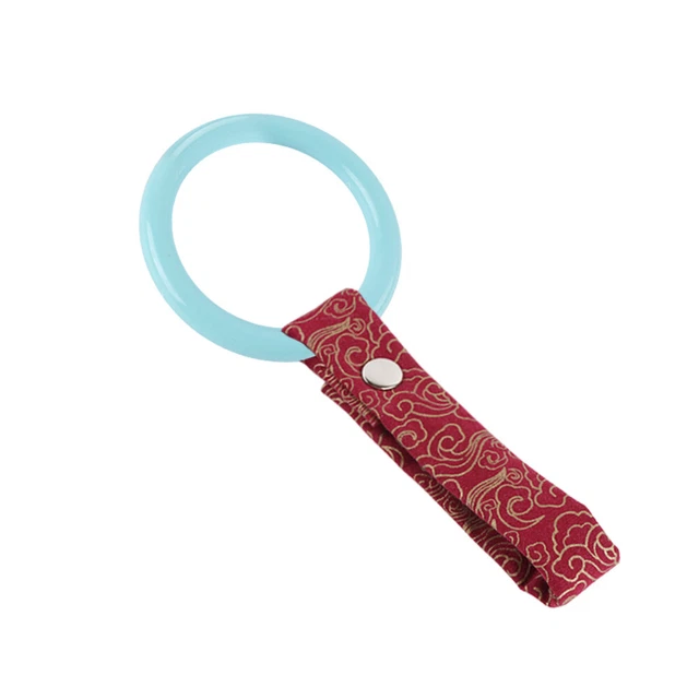 CAR ACCESSORY JDM Round TSURIKAWA Teal Ring Handle Strap Nylon Red ...