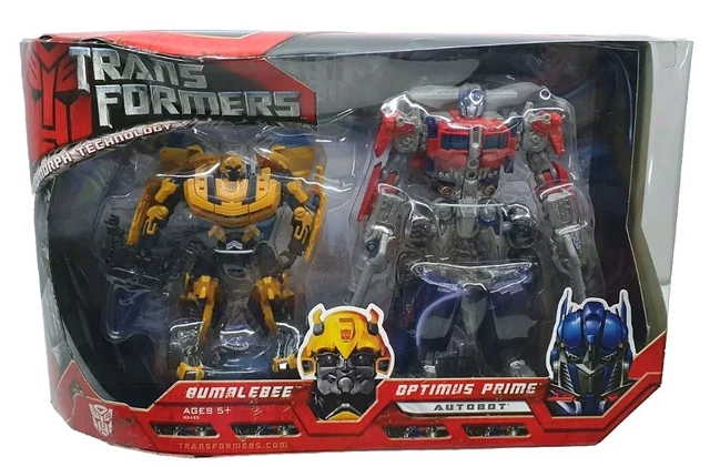TRANSFORMERS AUTOMORPH TECHNOLOGY Optimus Prime Bumblebee Figure NIB ...