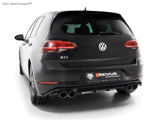 REMUS IMPIANTO RACING VW Golf 7 Gti Restyling 245PS Ogni 2x102mm ...