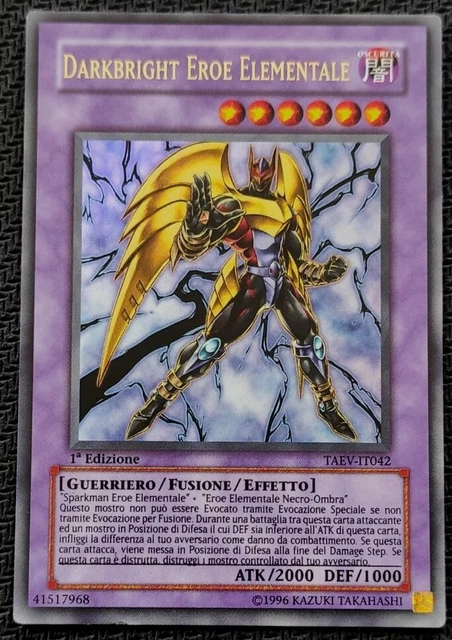 DARKBRIGHT EROE ELEMENTALE Elemental Hero Prima Edizione TAEV-IT042 Yugioh! EUR 19,99 - PicClick IT