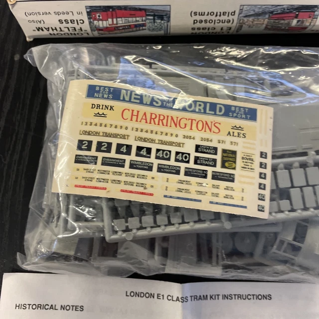 TOWER TRAMS LONDON E1 Class Tram (open Platforms) 1:76 Model Kit X 2 ...