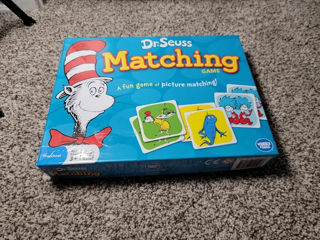 DR SEUSS MATCHING Game Cat in the Hat Memory Match 72 Tiles Complete £9 ...