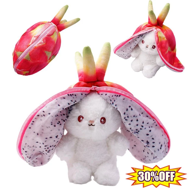 BUNNY STUFFED ANIMAL Cute Rabbit Plushies Hide-and-Seek Bunny Plush Toy ...