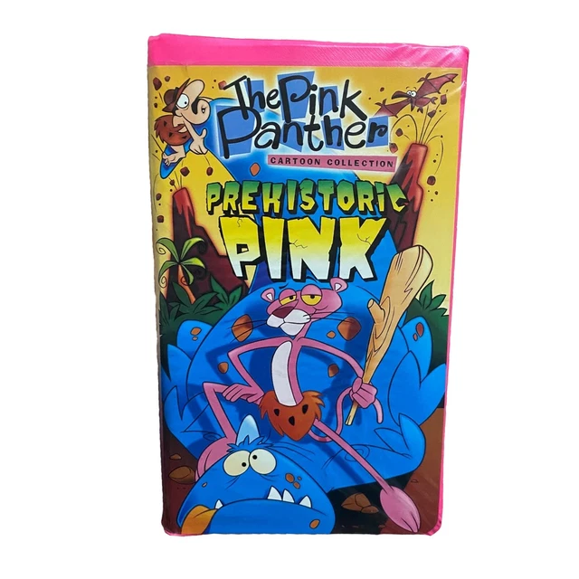 THE PINK PANTHER “Prehistoric Pink” VHS 1997 CARTOON Good CLAM SHELL ...