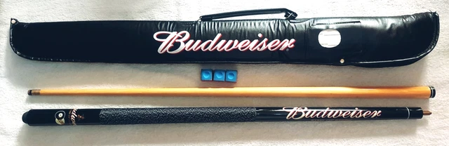 RARE VINTAGE OFFICIAL Budweiser Pool Cue and Budweiser Soft Case £37.08 ...