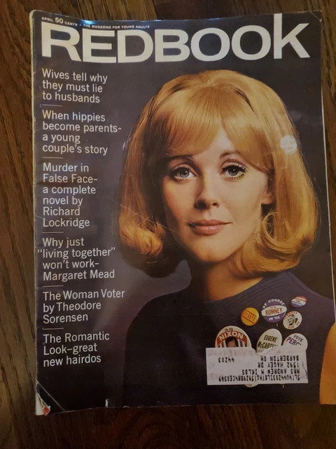 REDBOOK MAGAZINE APRIL 1968 Hippies, Margaret Mead, Woman Voter £8.13 ...