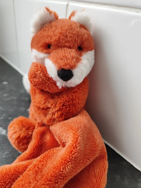 JELLYCAT BASHFUL FOX Soother / Comforter Baby Blankie soft toy Plush £ ...