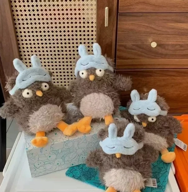 NEW JELLYCAT AUDREY Hootsoftly Owl 9.5" - Writer Plush w/ Sleep Mask ...