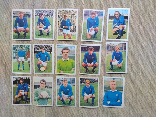 COMPLETE SET LEICESTER City Players FKS Soccer Stars stickers 1971/72 £ ...
