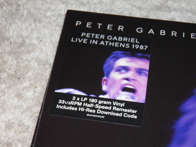 PETER GABRIEL LIVE IN ATHENS 1987 2 180g LP Vinyl HALF SPEED REMASTER MINT EUR 34,97 - PicClick IT