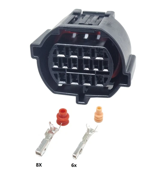 SCHEINWERFER STECKER LICHT 14 Polig Reparatur Kabelbaum für Hyundai Kia #Z213 EUR 34,99 ...