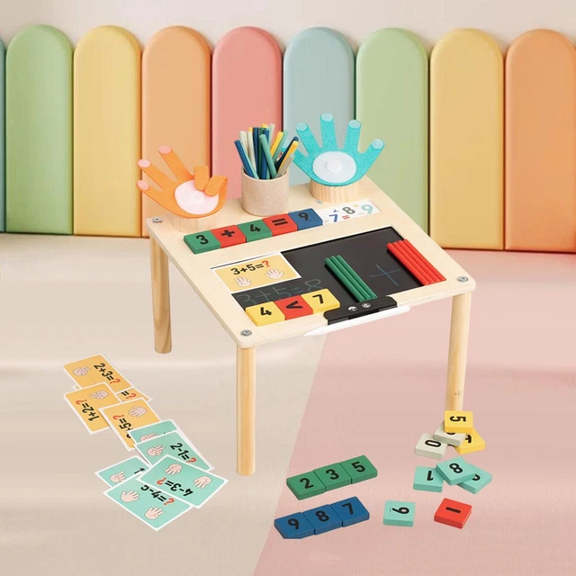 NUMBER BLOCKS TOYS Finger Numbers Counting Game Easy to Install with ...