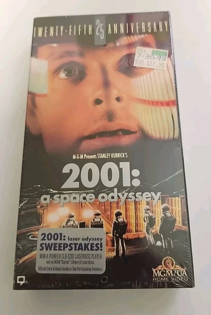 2001 A SPACE Odyssey VHS SEALED Hype 25th Anniversary MGM UA Stanley ...