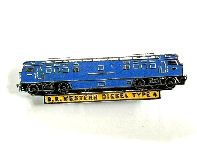 BRITISH RAIL WESTERN Diesel Type 4 locomotive Enamel Badge 53 x 14 mm £ ...