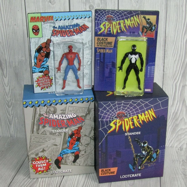 2 X MARVEL Spider-Man Loot Crate Standee Amazing Spider-Man Black ...