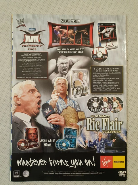 TOTAL WRESTLING MAGAZINE March 2004 WWF WWE Vintage Wrestling Ric Flair ...