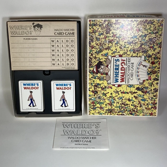 VINTAGE WHERE'S WALDO Watcher Card Game 1990s Martin Handford Made In ...