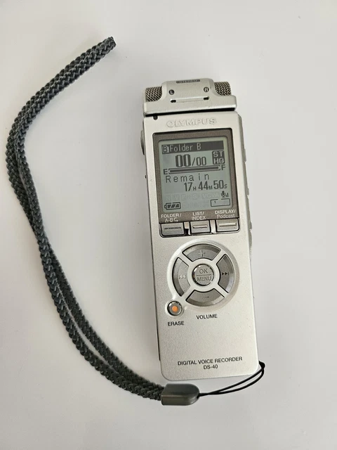 OLYMPUS DS-40 HANDHELD Digital Dictaphone Voice Recorder- VGC £31.88 ...