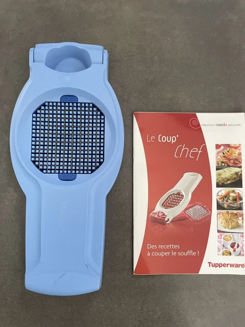 TUPPERWARE COUP’ CHEF Coupe Frites, Légumes, Fruits... 10mm + livret ...