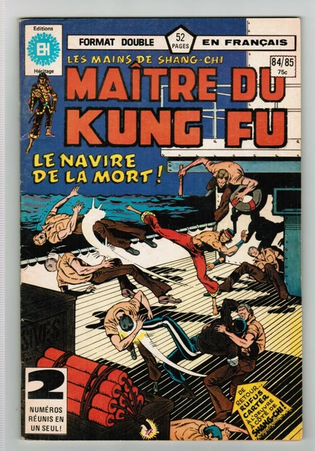 FRENCH COMIC FRANÇAIS EDITION HÉRITAGE MAITRE KUNG FU # 84 / 85 nov21 ...