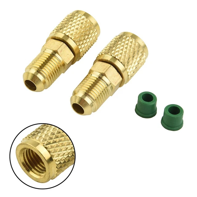 STECKER 5/16SAE BUCHSE 1/4 SAE Kältemittel R32 R410A Adapter Anschluss ...