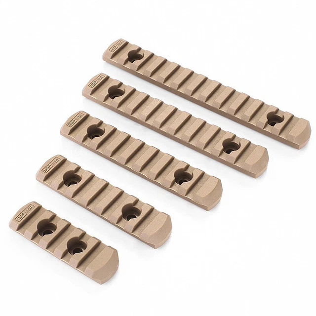 M-LOK RAIL PICATINNY Weaver Section Set 5 7 9 11 13 Slot 5PCS 5 Rail ...