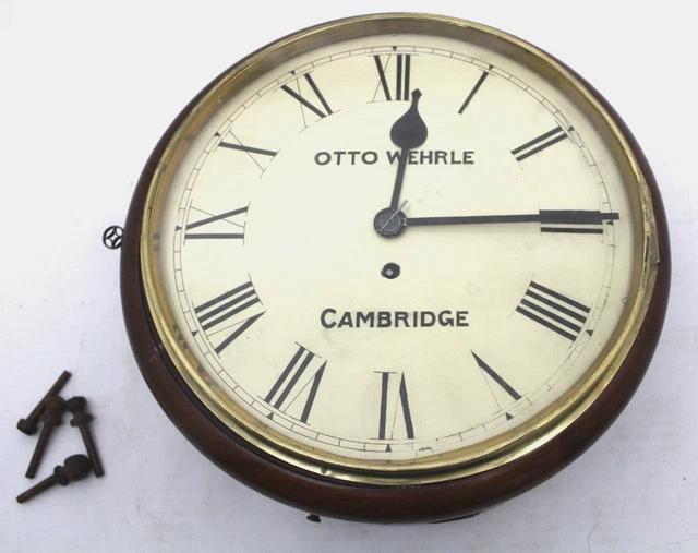19TH CENTURY &OTTO Wehrle Cambridge" Fusee Station, Dial, Wall Clock ...