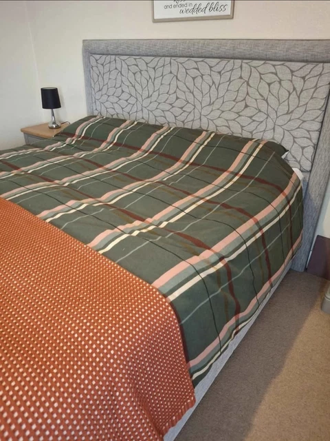 SUPER KING FABRIC Covered Wooden Frame - Used Matress Included £208.70 ...