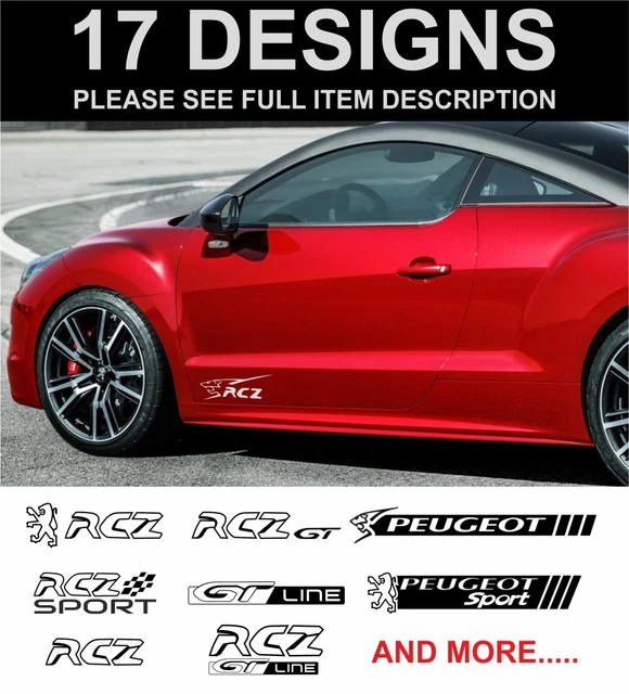 PEUGEOT RCZ DECALS stickers graphics peugeot rcz gt gt line peugeot ...