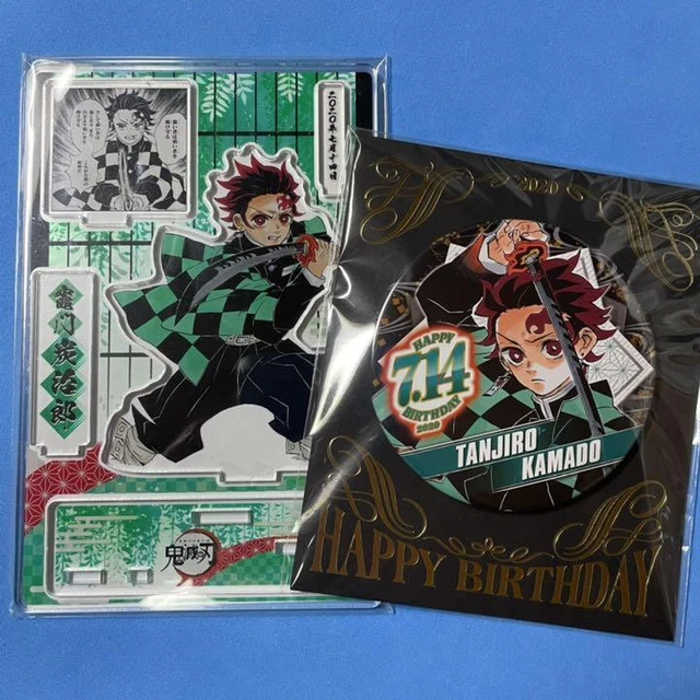DISTINTIVO LATTINA COMPLEANNO Demon Slayer Tanjiro Kamado scena famosa ...