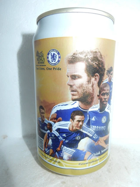 CHELSEA FOOTBALL PLAYERS SINGHA Beer can from THAILAND (330ml) Empty ...