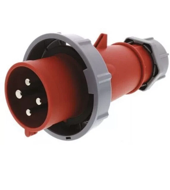 MENNEKES AM-TOP, IP67 Red Cable Mount 4P Industrial Power Plug, Rated ...