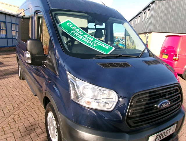 FORD TRANSIT 350 LWB 2.2 CHAINDRIVE 9 SEAT CREW VAN, FRONT WHEEL DRIVE ...