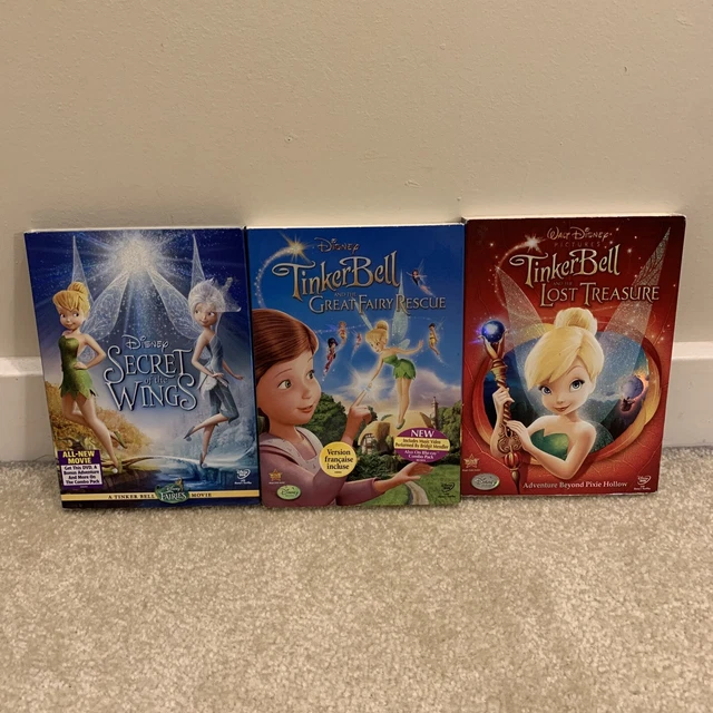 DISNEY TINKERBELL LOT 3 DVD Animation Movies Secret Wings Great Rescue ...