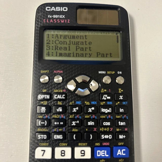 CASIO FX-991EX CLASSWIZ Scientific Calculator Advanced Engineering ...