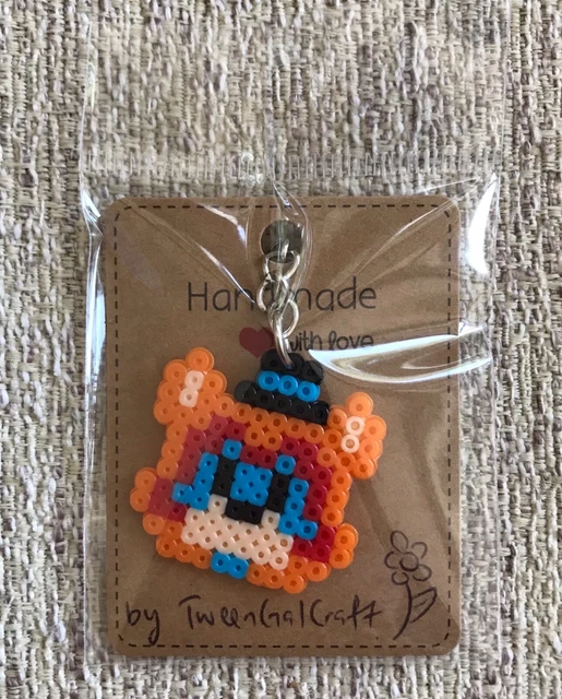 FNAF SECURITY BREACH Glamrock Freddy Keychain Perler (Five Nights at ...