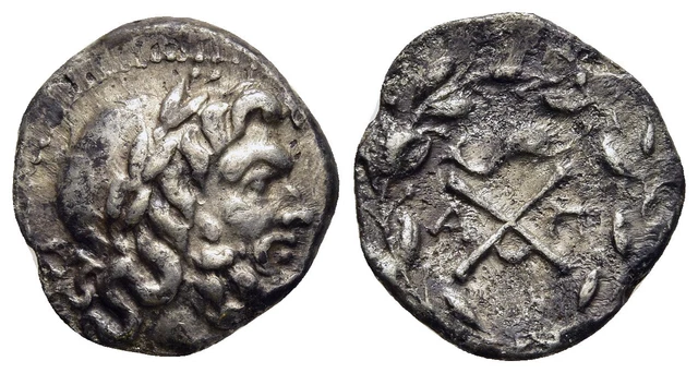 FITZ ACHAIA ACHAIAN League Patrai Hemidrachm Peloponnesos Greek Silver ...