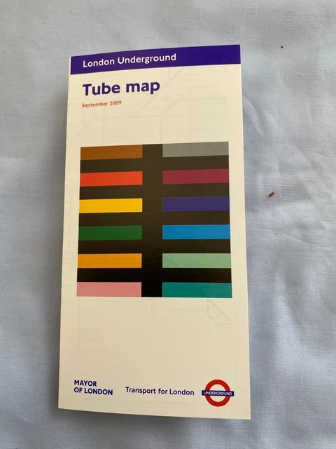 LONDON UNDERGROUND TUBE Map September 2009 - no River Thames shown £0. ...