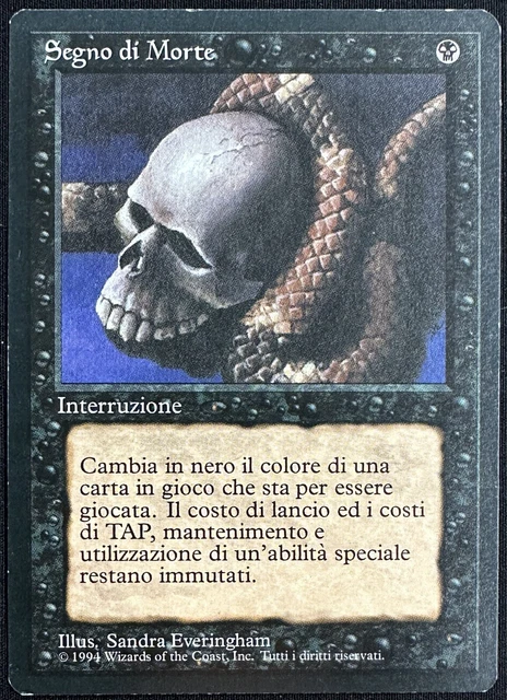 MAGIC~DEATH SIGN~FBB~FOREIGN BLACK Bordered~1 Edition~Ita~Lp/Nm £5.00 ...