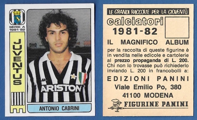 FIGURINA CALCIATORI PANINI 1981/82 - Nuova/New N.194 Cabrini - Juventus EUR 14,90 - PicClick FR